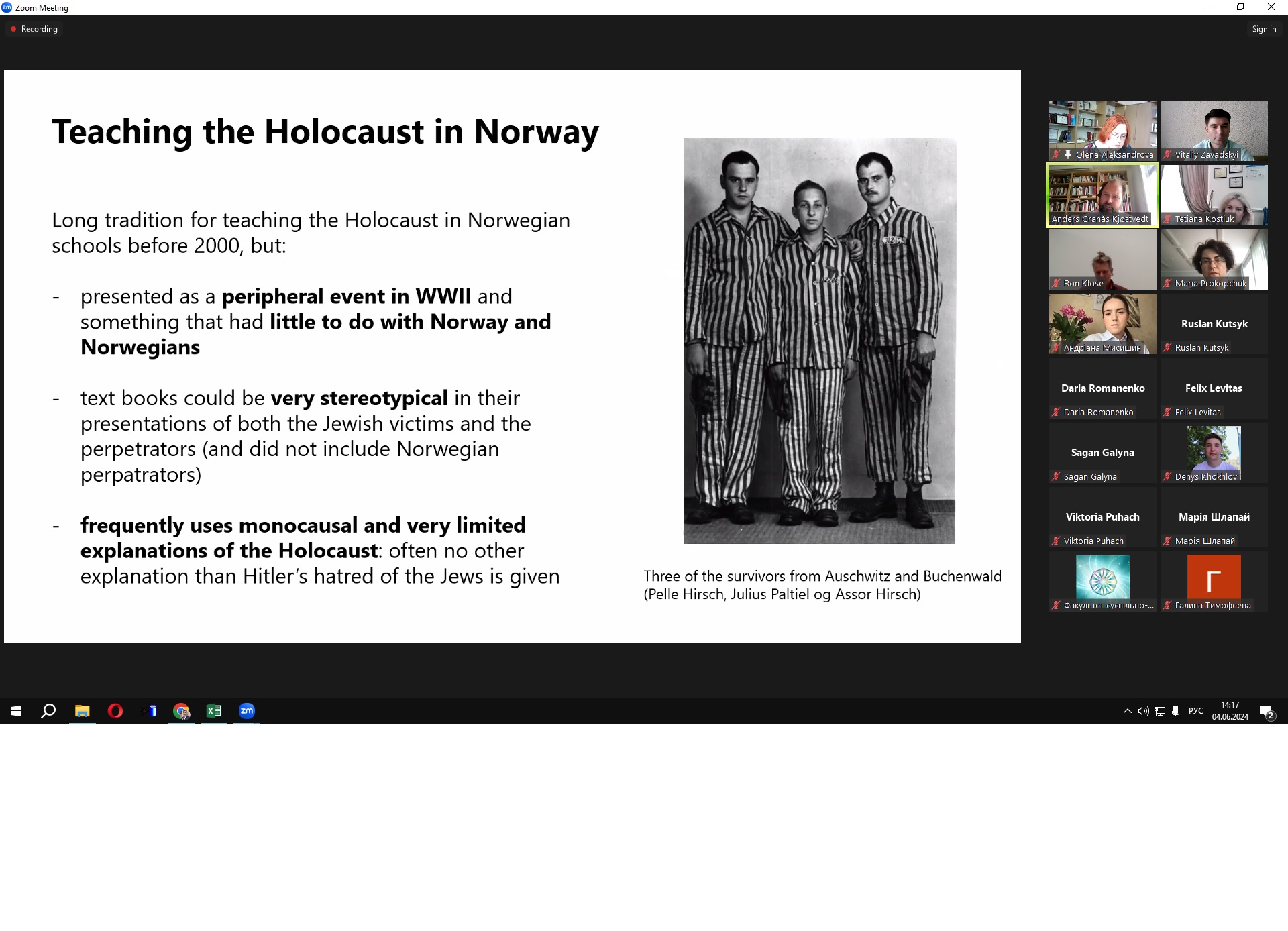 Круглий стіл "The Holocaust, Holodomor and Genocide in the Contemporary History and Educational ...